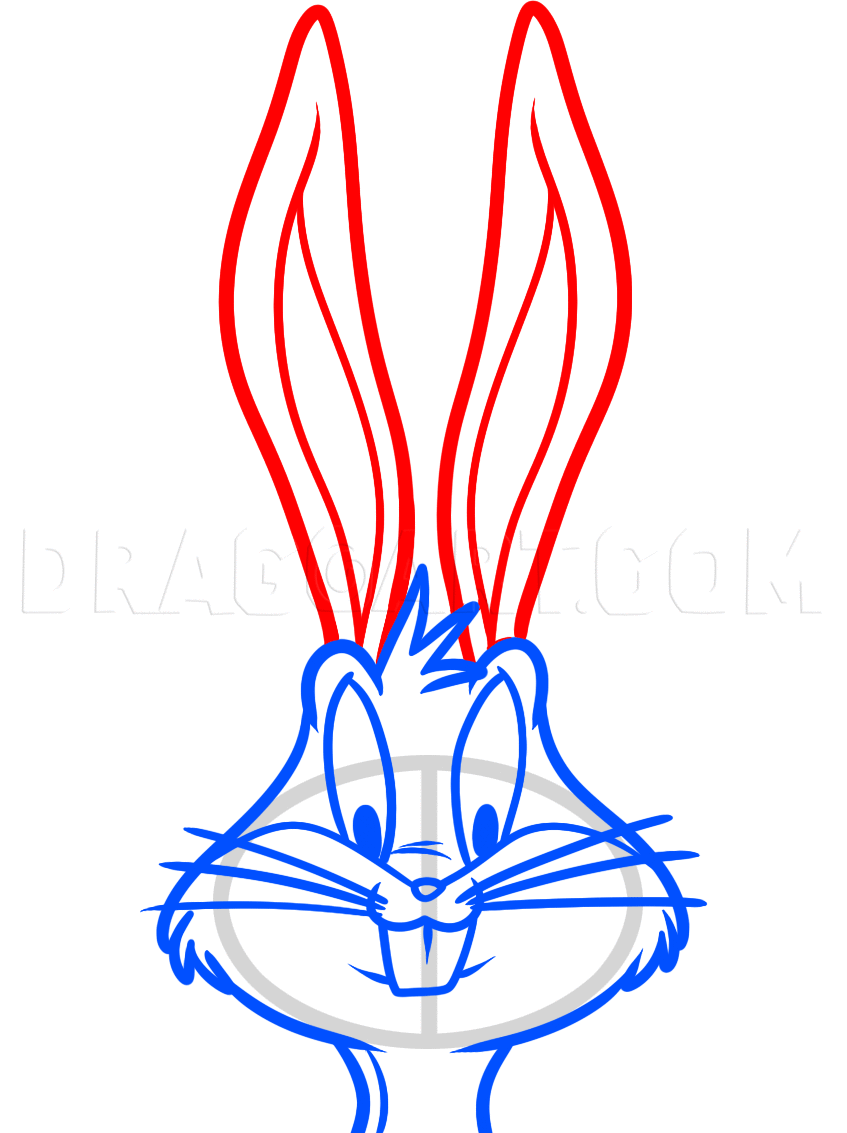 How To Draw Bugs Bunny Easy Step By Step Drawing Guide By Dawn DragoArt