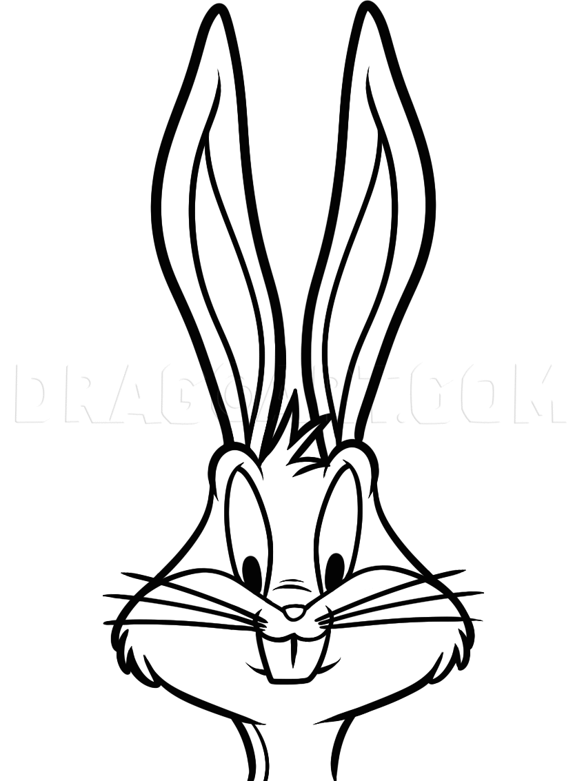 How To Draw Bugs Bunny Easy By Dawn Dragoart