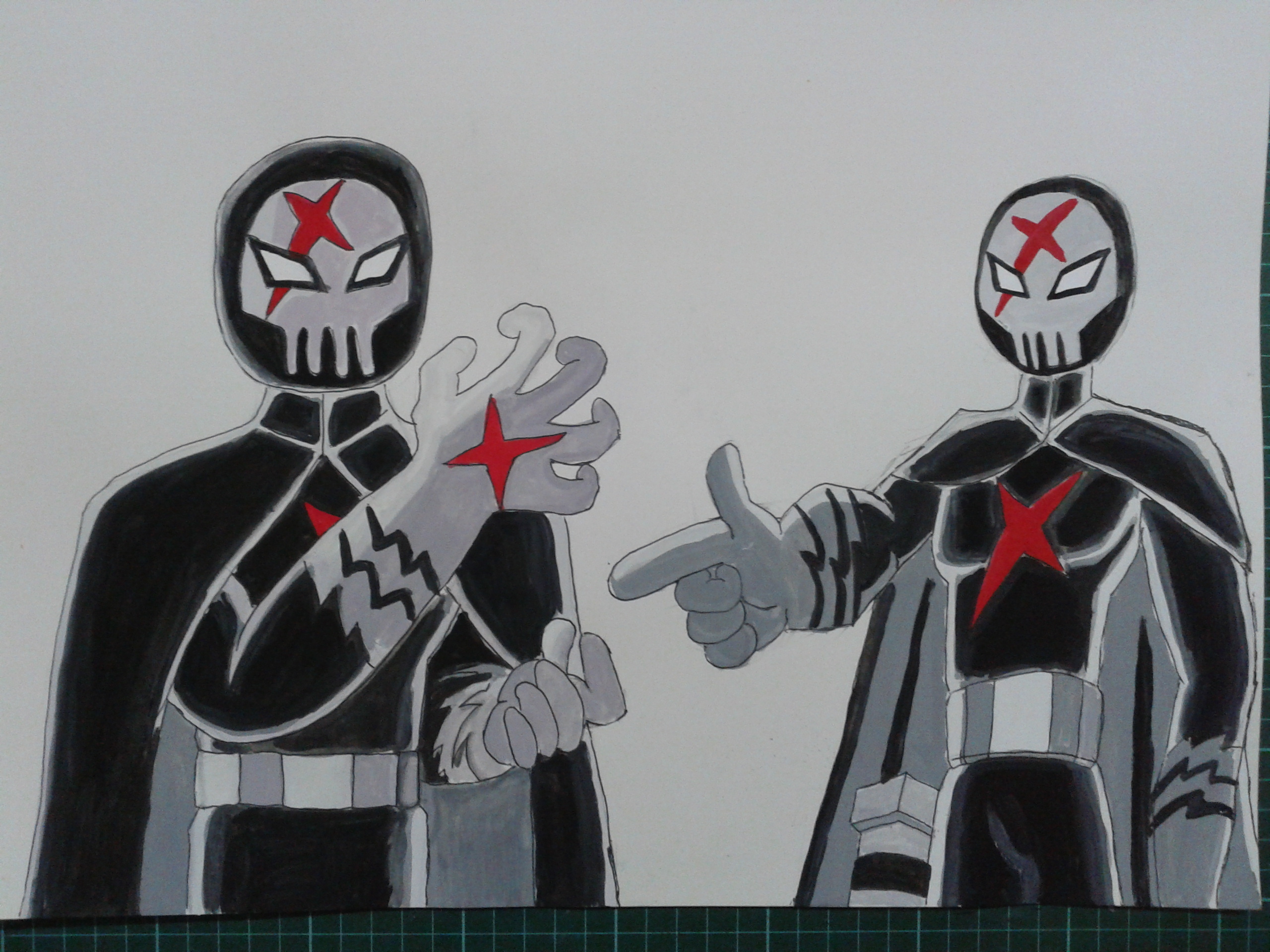 Red X Drawing by Skuang - DragoArt