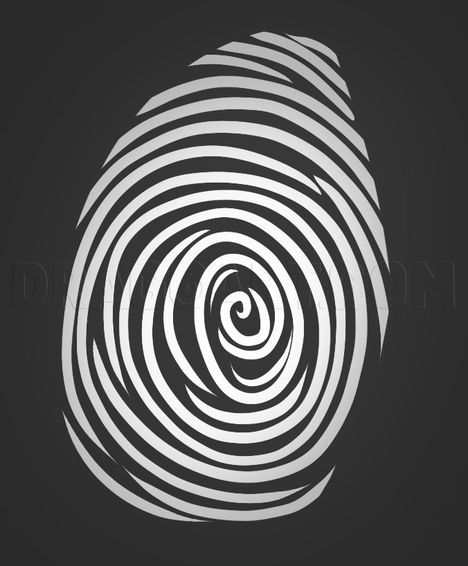  How To Draw A Fingerprint Fingerprint Step By Step Drawing Guide By 