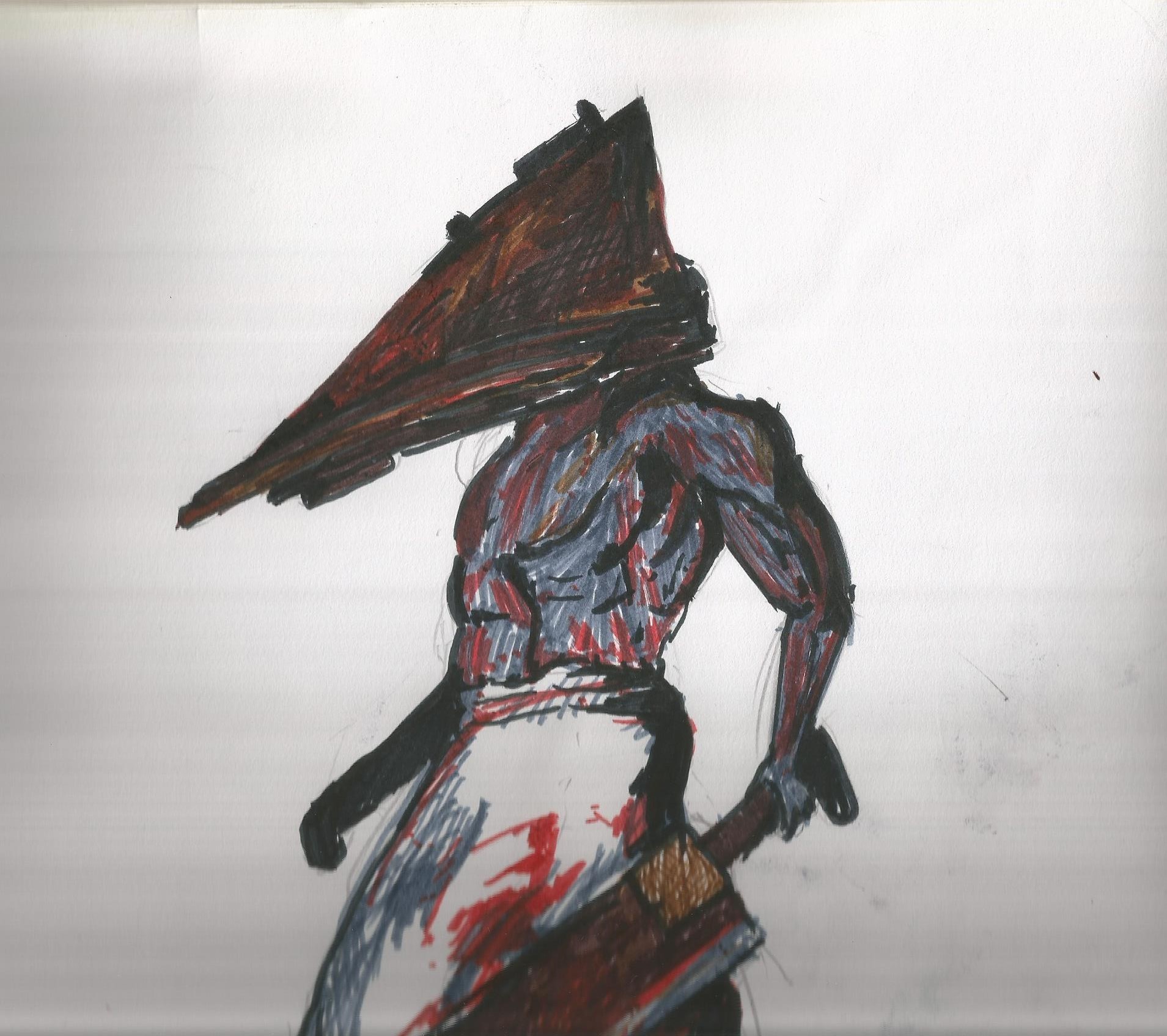 Pyramid Head Drawing by Secret_1up - DragoArt
