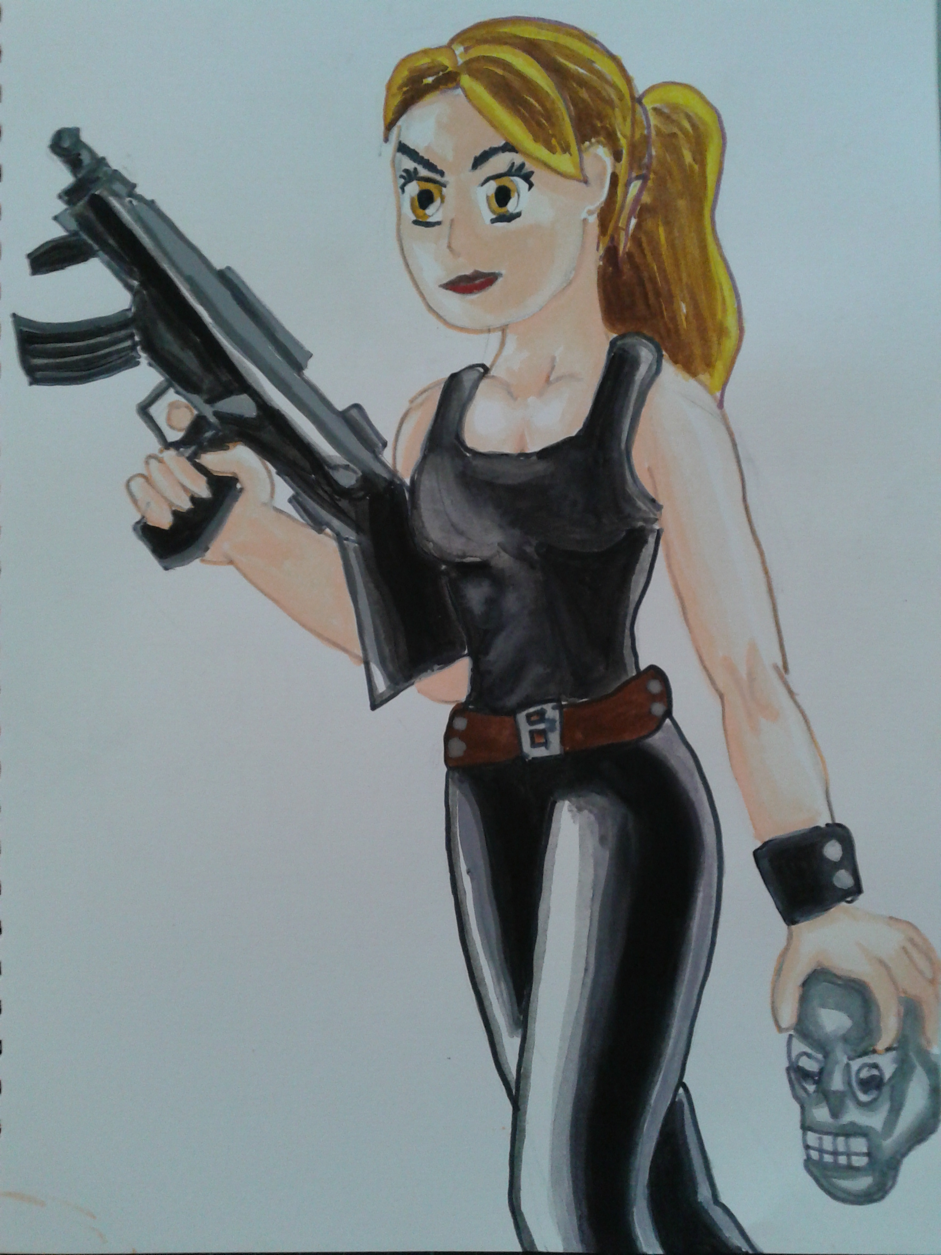 Sarah Connor Drawing by Skuang - DragoArt