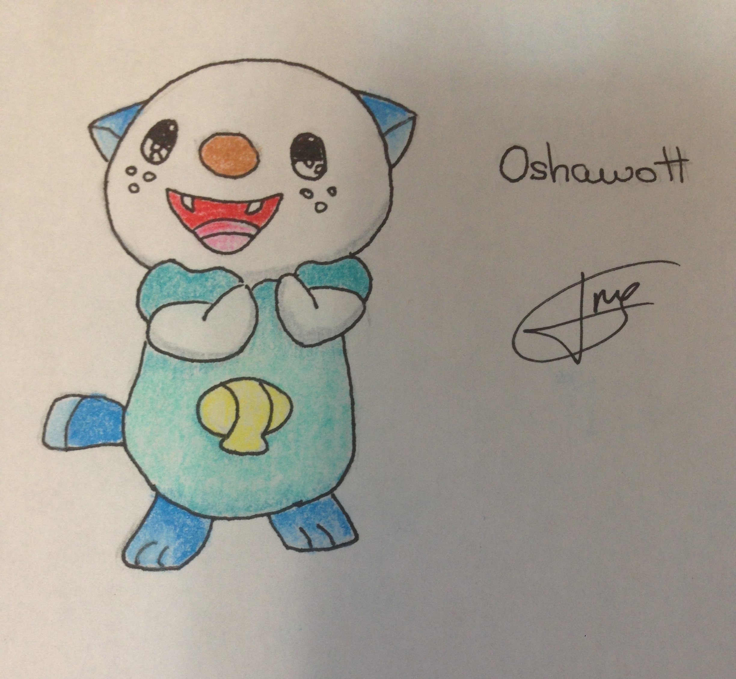 Oshawott Drawing by Nesi019 - DragoArt