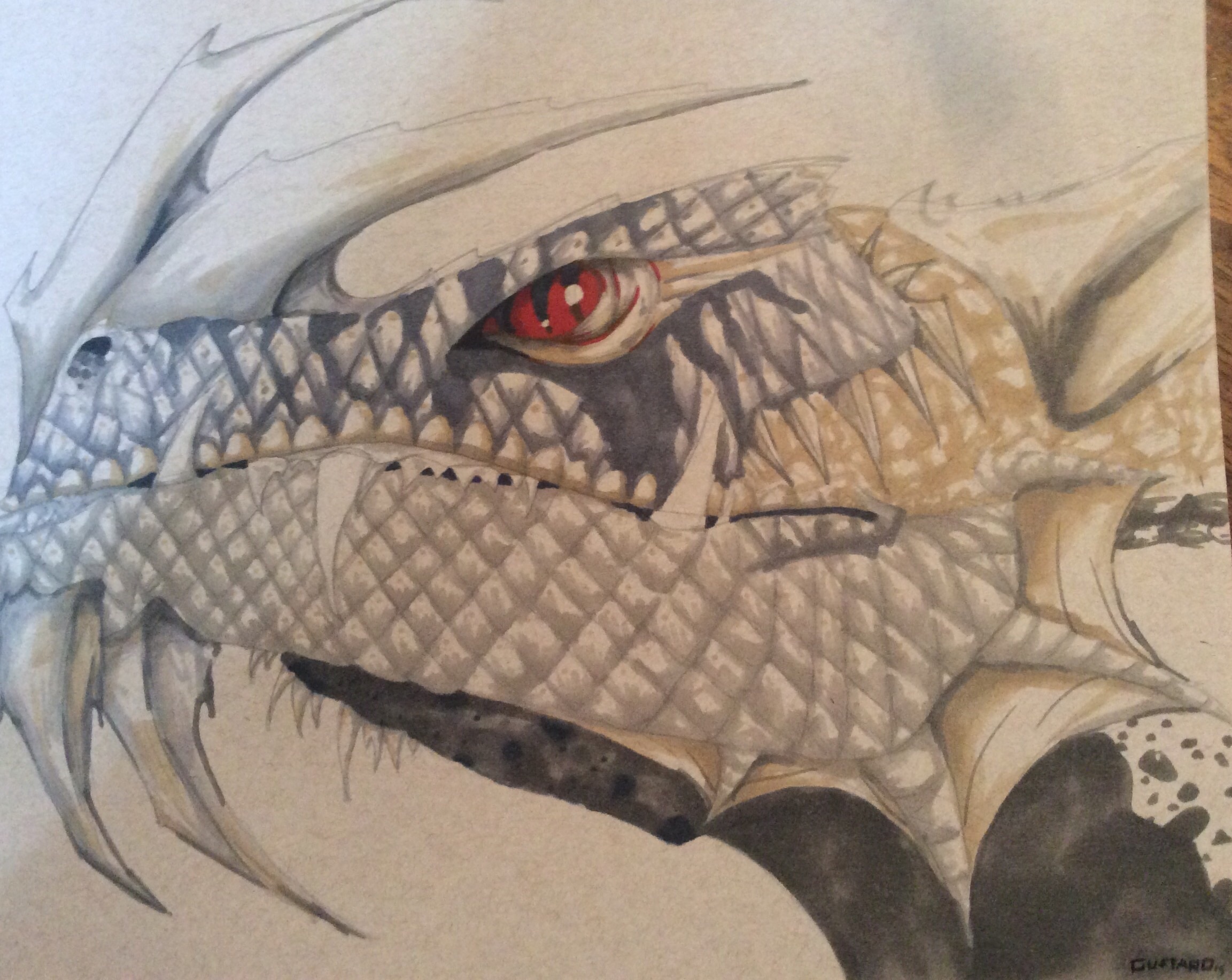 Sand Dragon Drawing by Orange_Sock - DragoArt