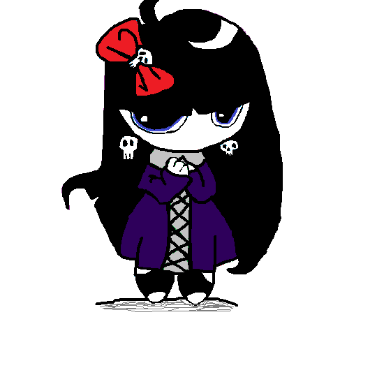 Goth Chibi Drawing by Flower_Crown - DragoArt