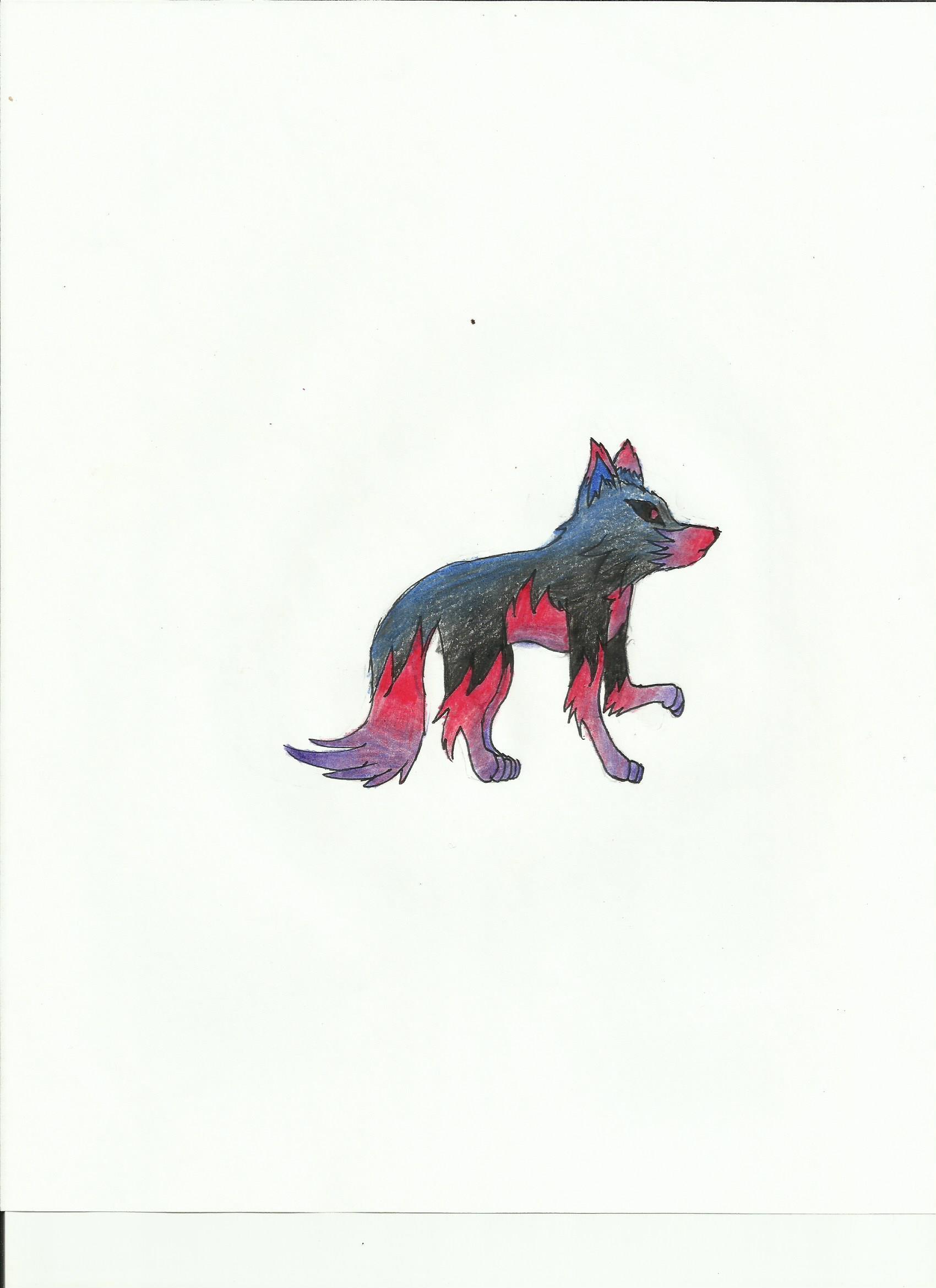 Acid Wolf Drawing by Kakashi_Okami - DragoArt