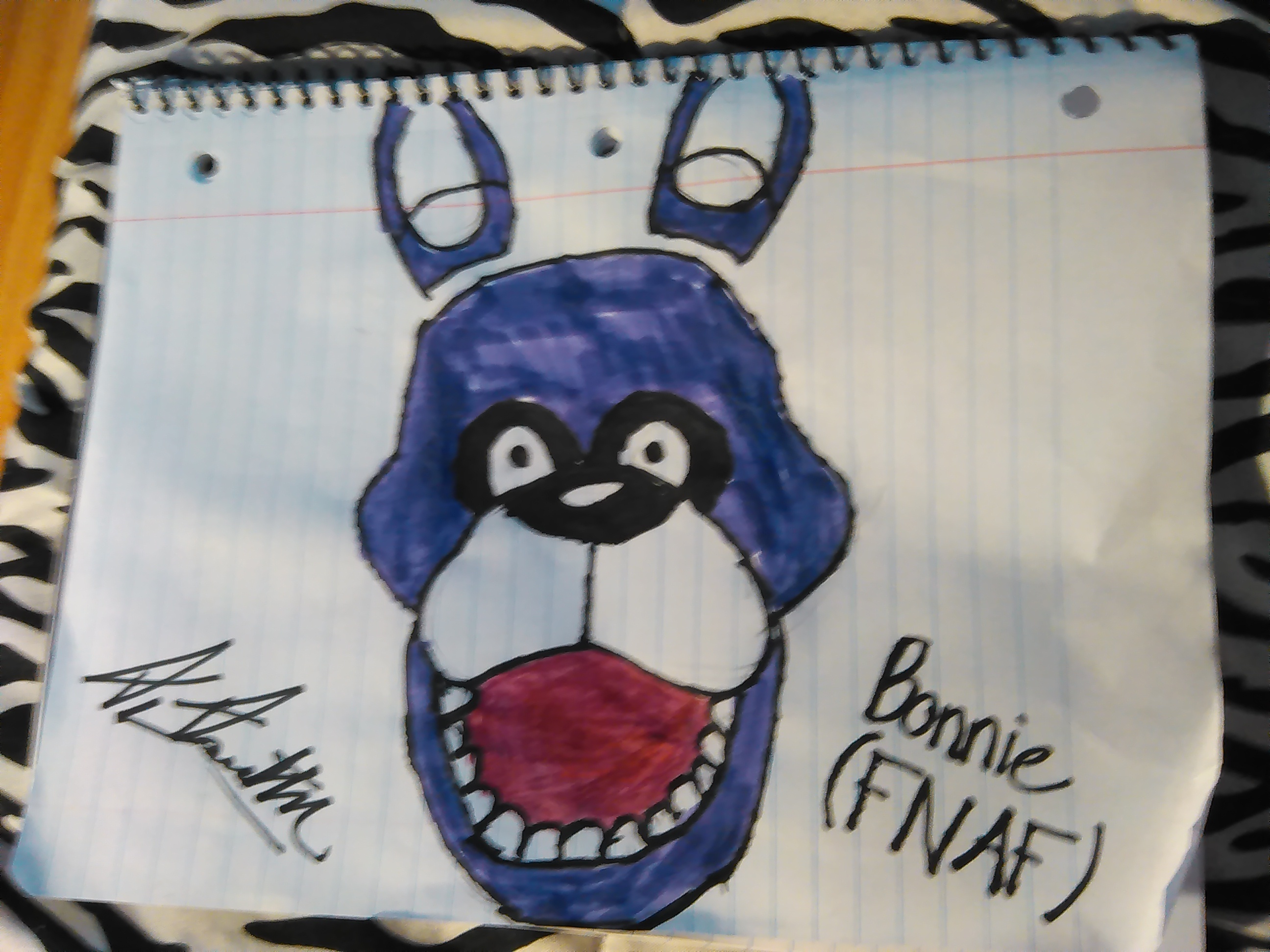 Fnaf Bonnie (bon Bon) Drawing by deedee12 - DragoArt