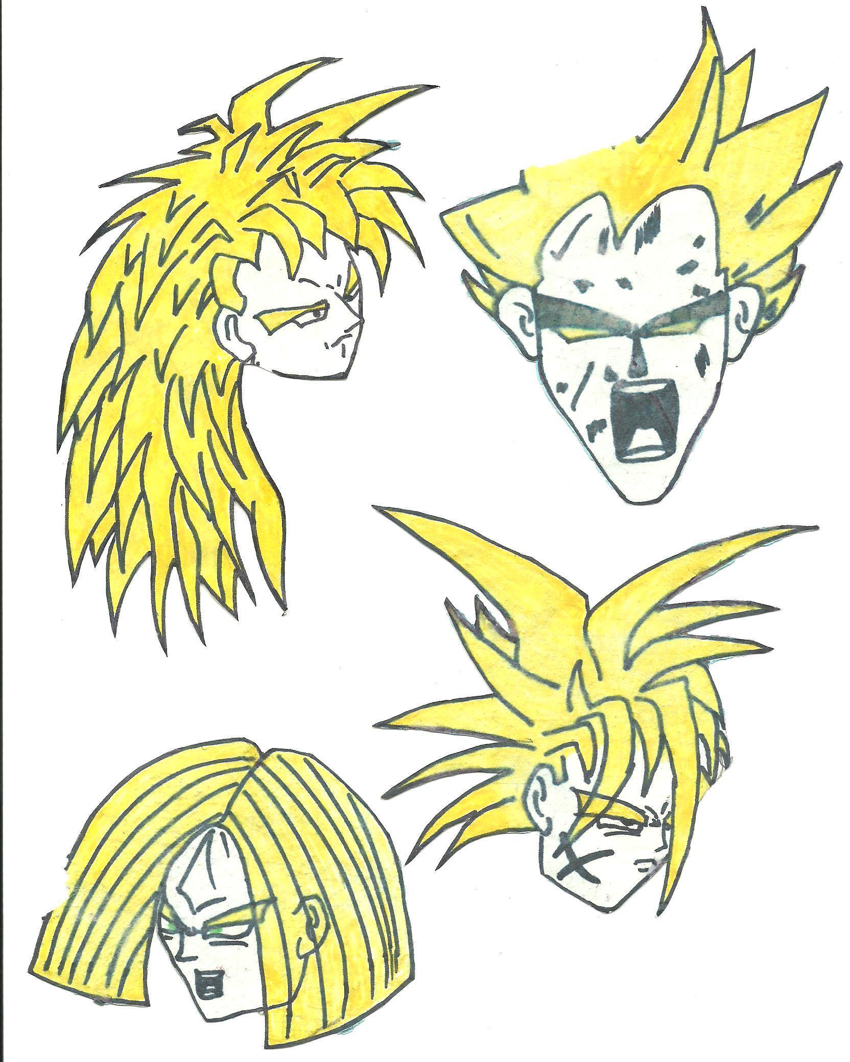 Super Dbz Character Face Drawing by ashishkumarmandal - DragoArt
