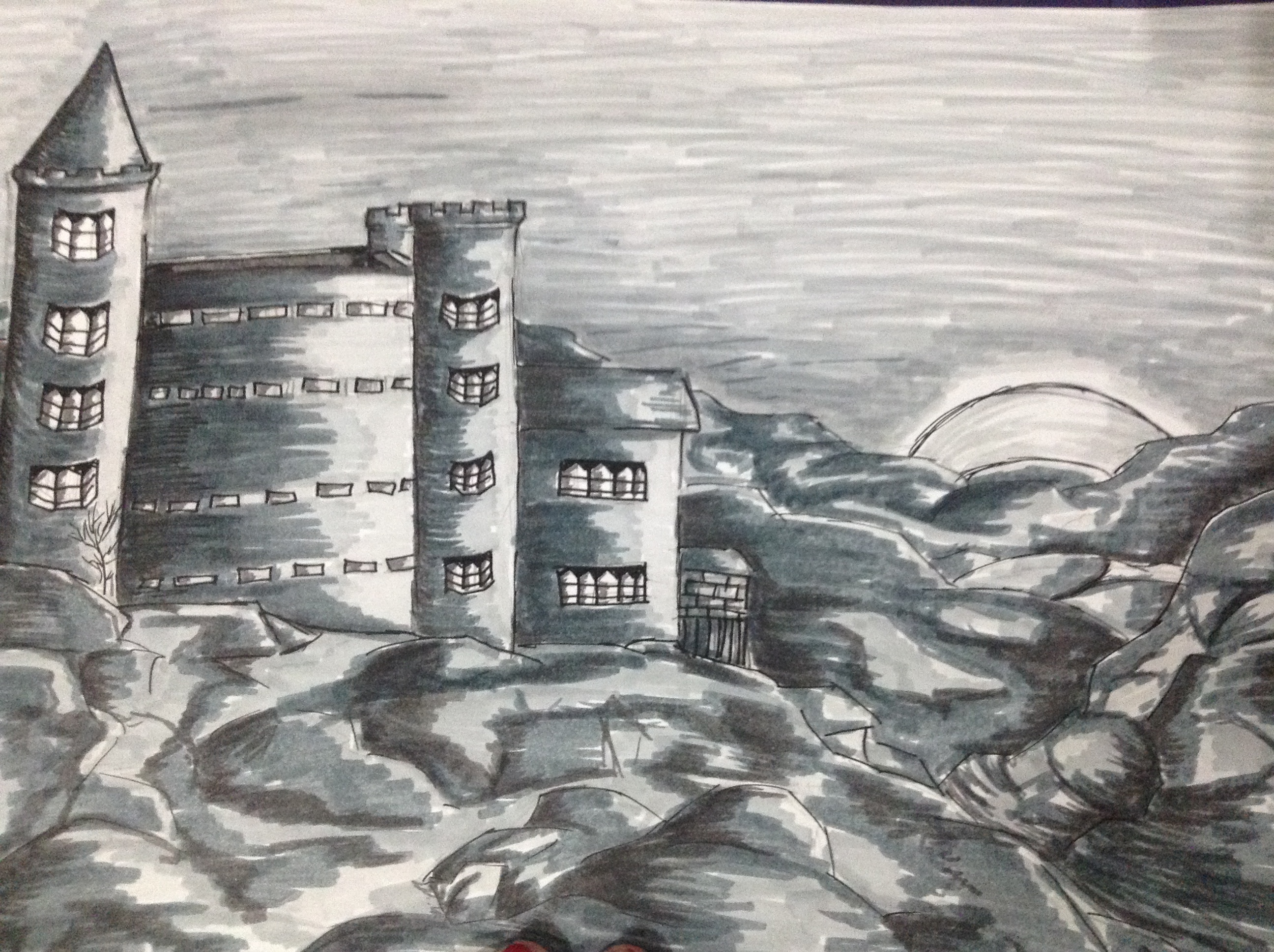 Castle Drawing by eeyore1998 - DragoArt
