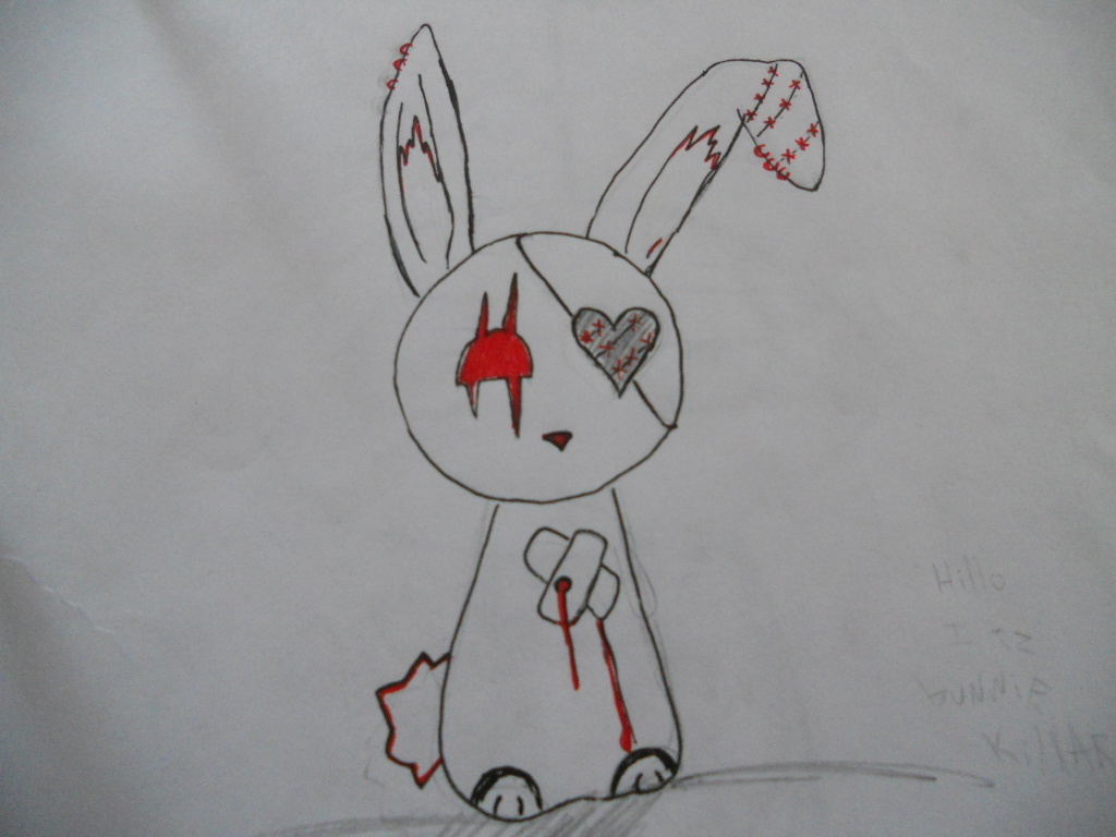 Evil Bunny Drawing by AyAnime14 - DragoArt