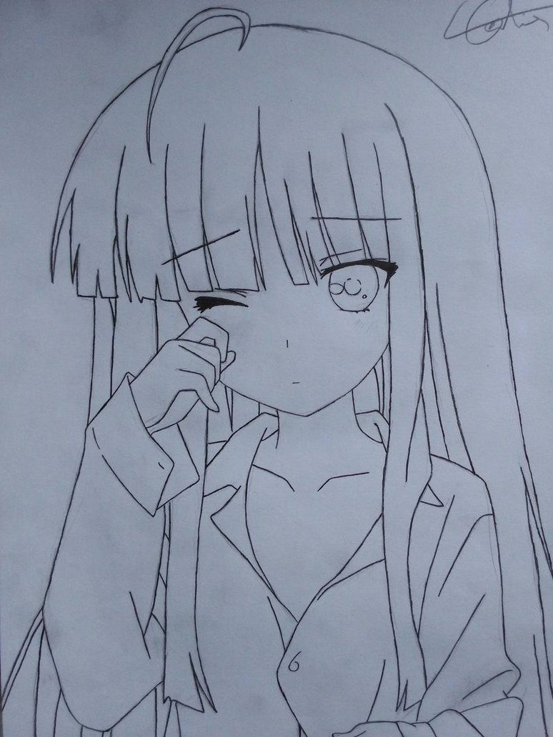 Julie, Absolute Duo Drawing by Great_Artist_UP_IN_HERE - DragoArt