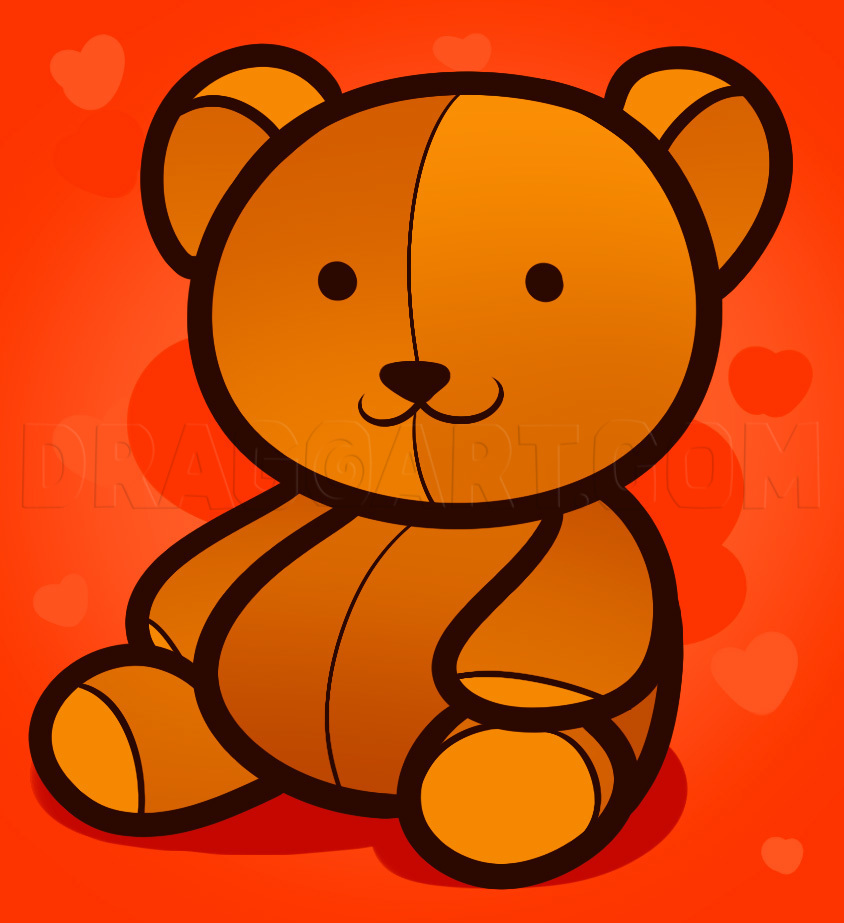 How To Draw A Teddy Bear For Kids Step By Step Drawing Guide By Dawn 