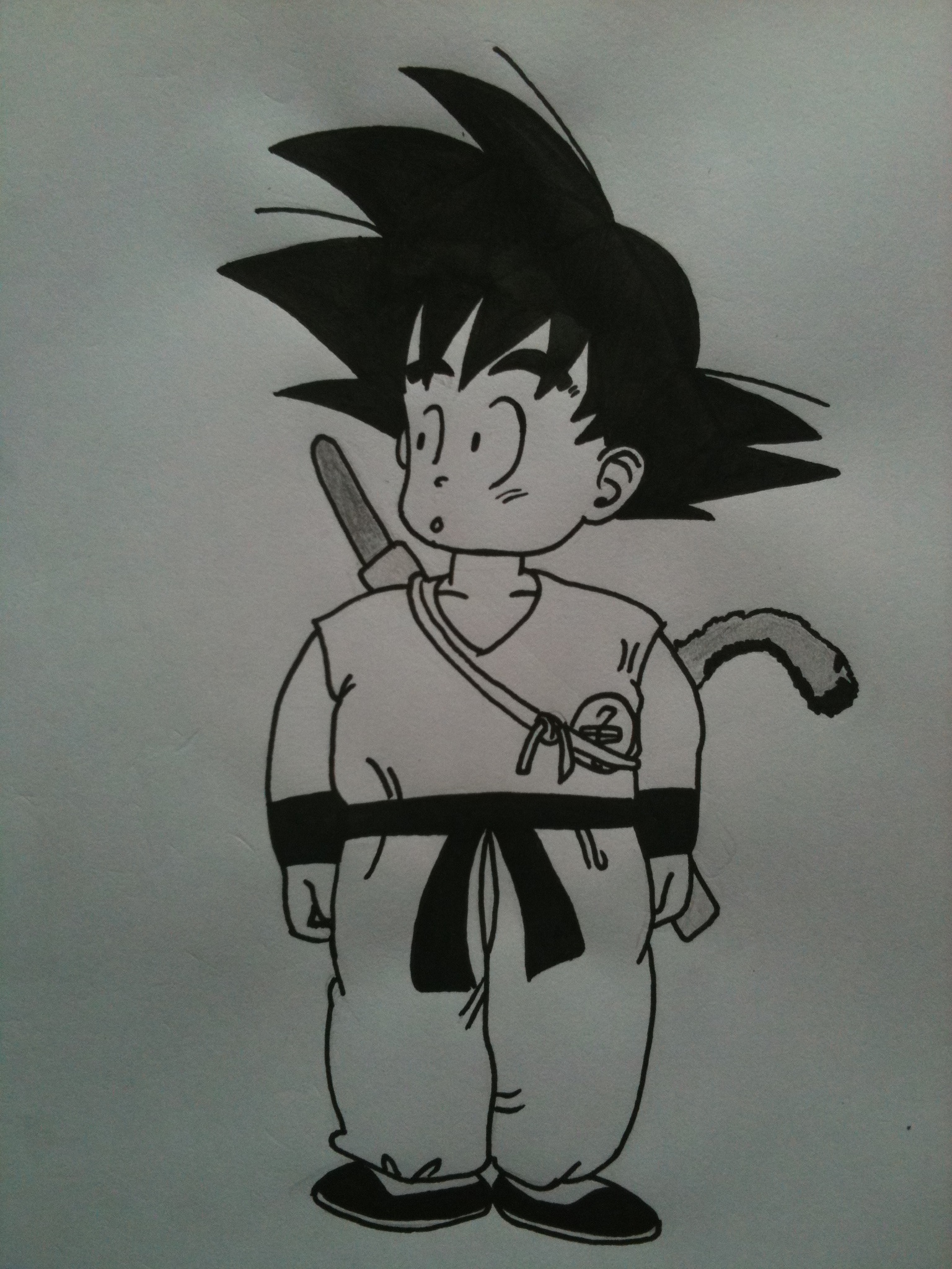 Kid Goku Drawing by Scion - DragoArt