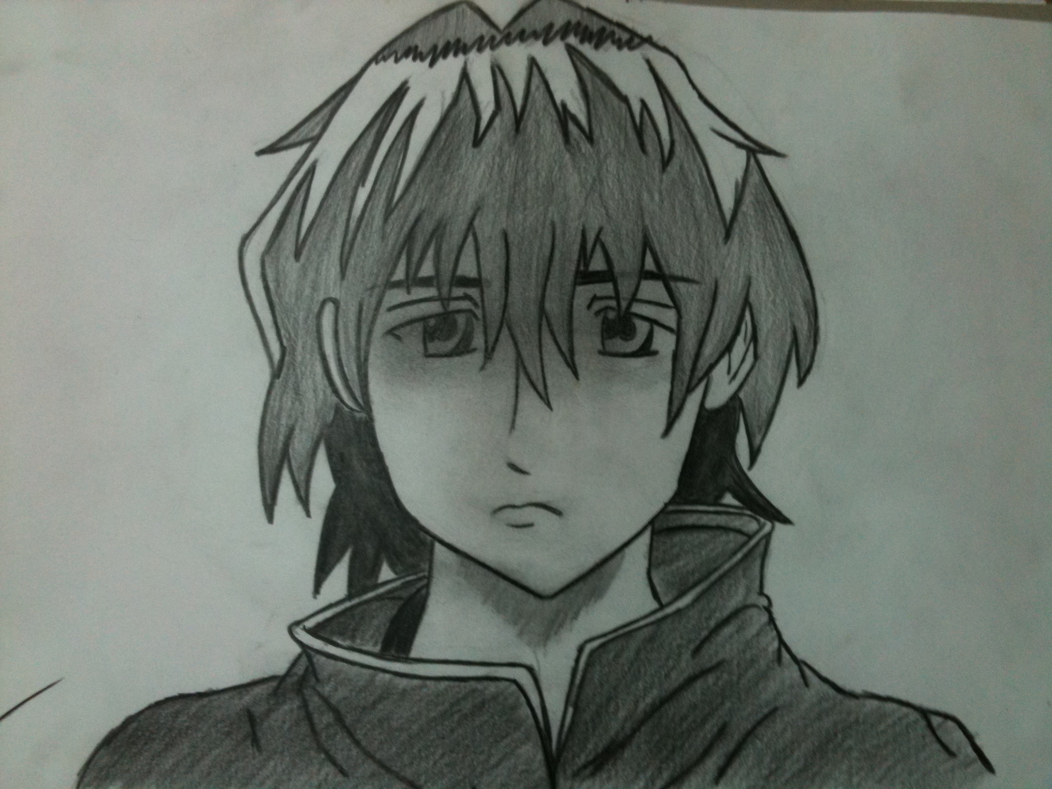 Random Manga Character Face Drawing by Scion - DragoArt