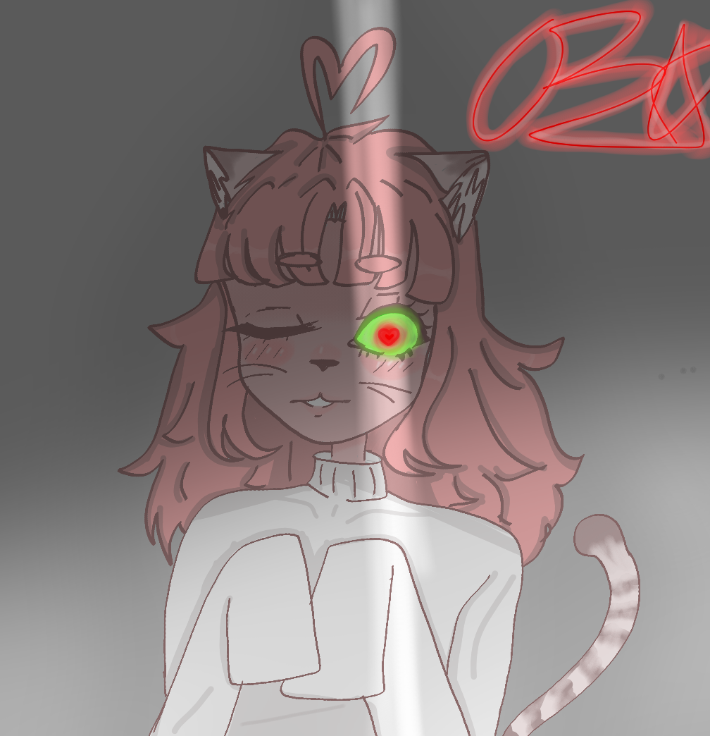 Yandere Cat Girl Drawing by Chilled_out_man - DragoArt