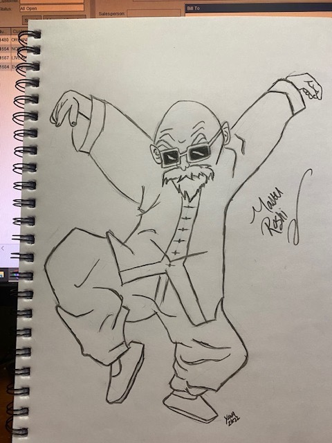 Master Roshi Drawing by Yona28 - DragoArt