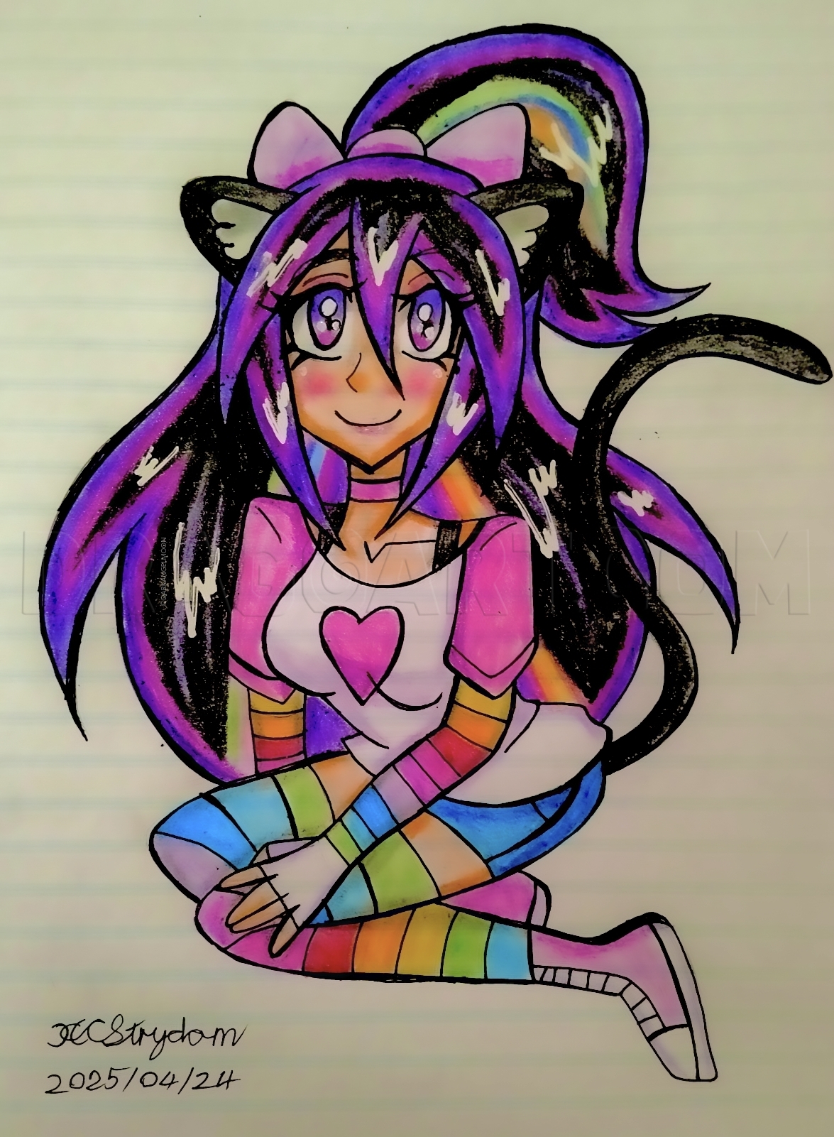 Crayon Doodle - Oc Moon! Drawing by DarkAngelMoon - DragoArt