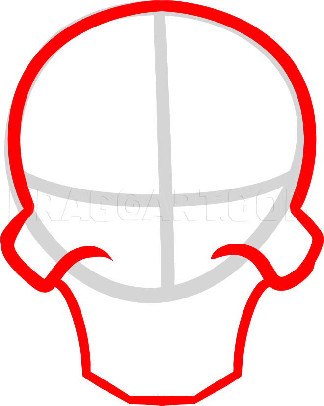 How To Draw A Skeleton Face Step By Step Drawing Guide By Dawn