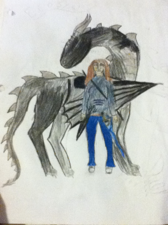 Rider And Dragon Drawing by Dragon_horse_addict - DragoArt