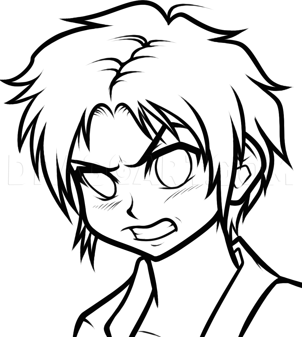 How To Draw Angry Faces Anime Angry Face Step By Step Drawing Guide How To Draw Angry Faces Anime Angry Face Step By Step Drawing Guide
