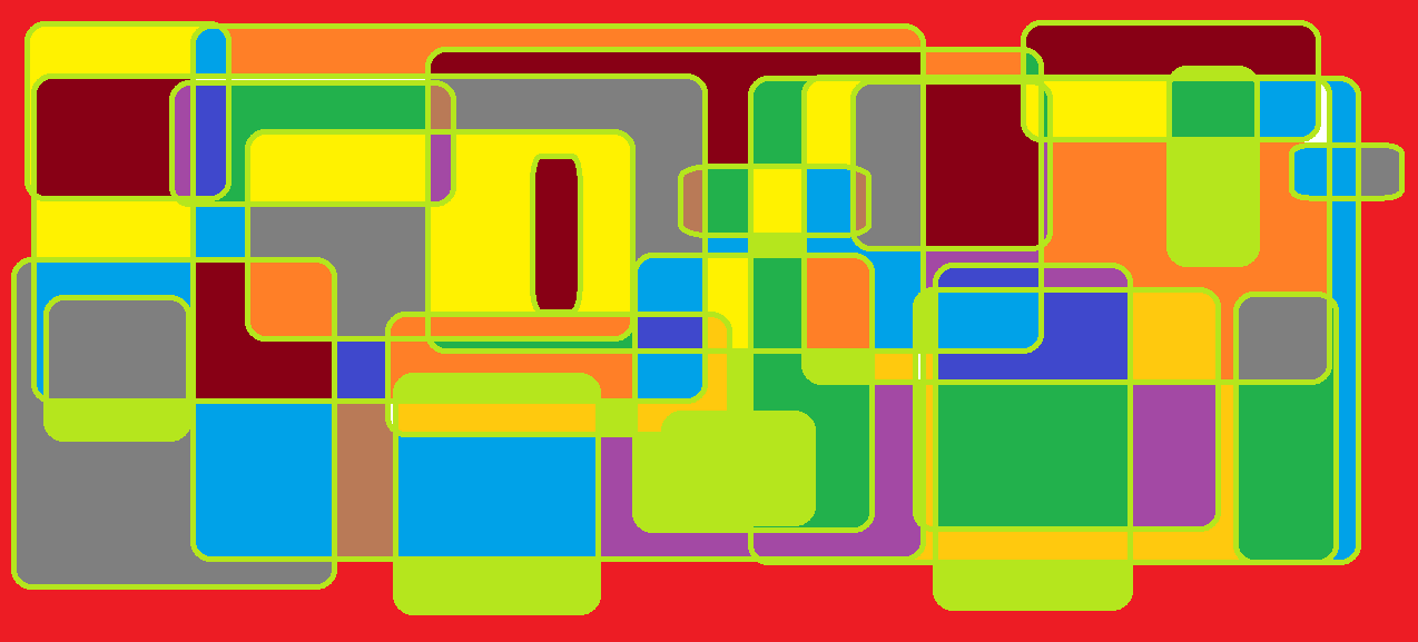 Neon Squares Drawing by ashLM - DragoArt