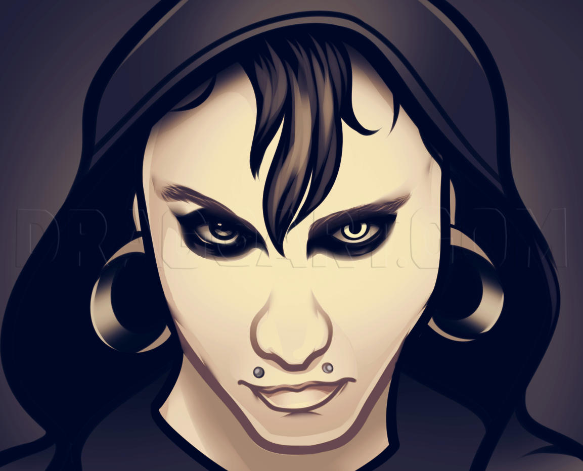 How To Draw Joshua Balz, Josh Balz From Motionless In White, Step by ...