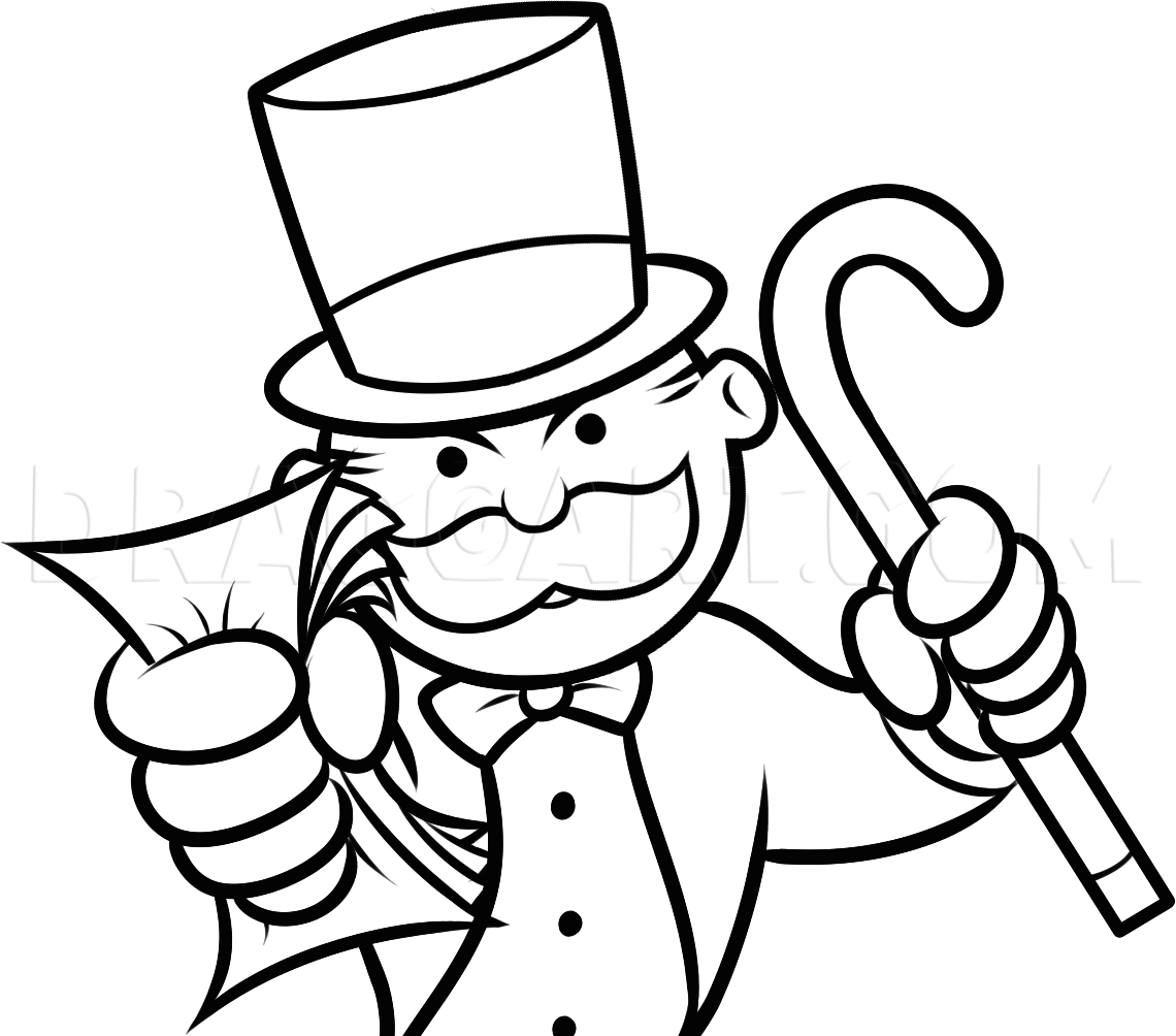Mr Monopoly Man Drawing Mr Monopoly Man Drawing
