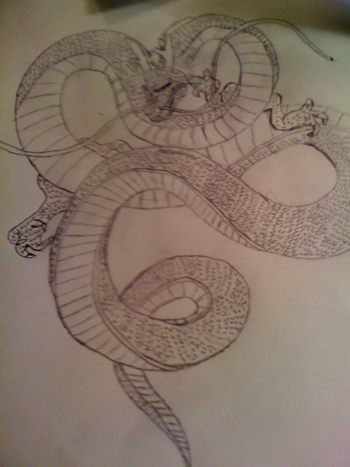 Dragon Ball Z Shenron Drawing by shanemjcampbell - DragoArt