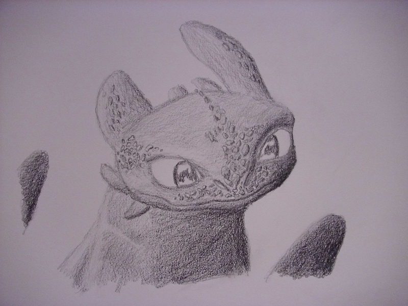 Toothless Head Drawing by Renixon - DragoArt