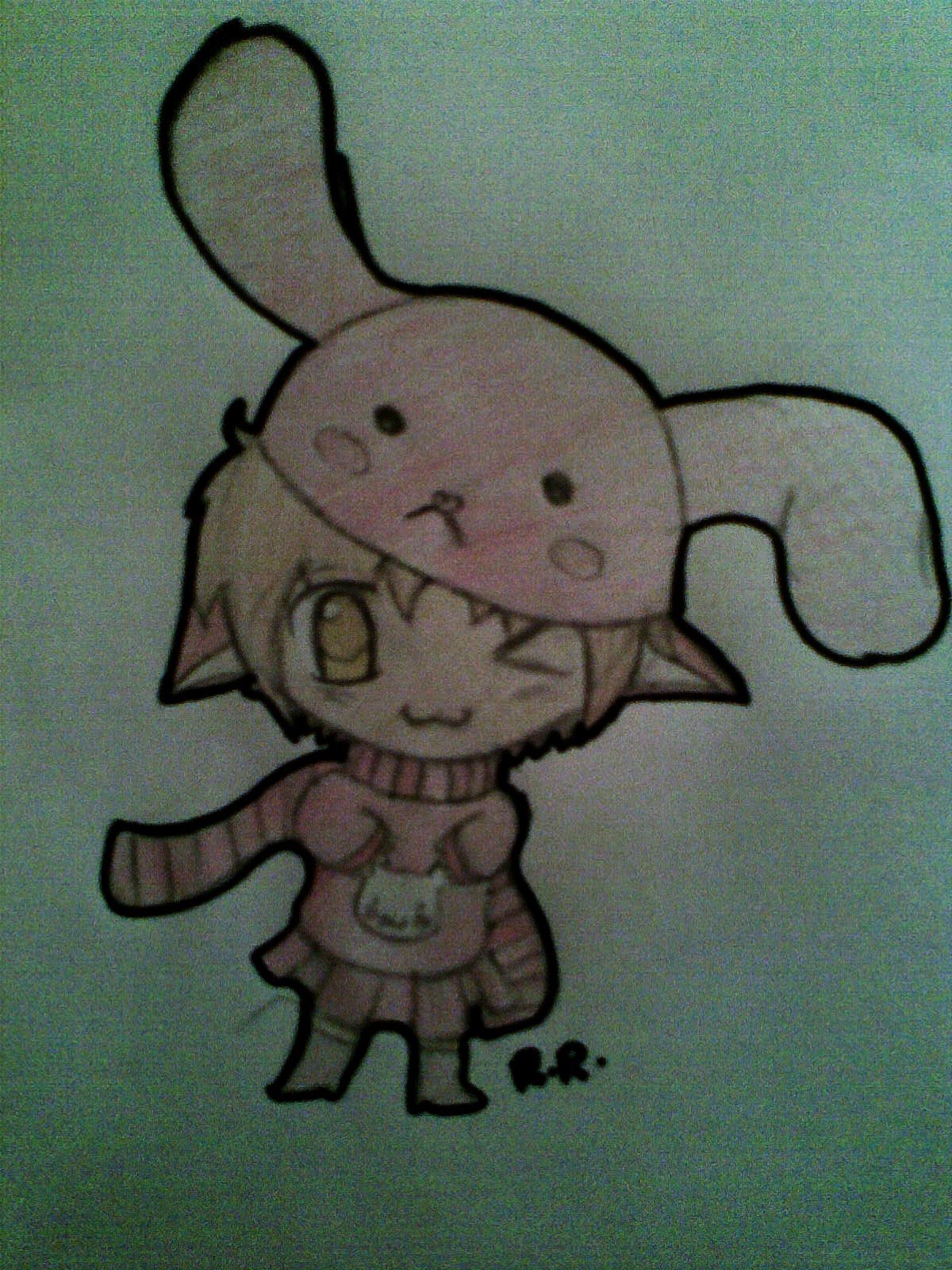 Chibi Bunny Girl Drawing by Shelly_Welly - DragoArt