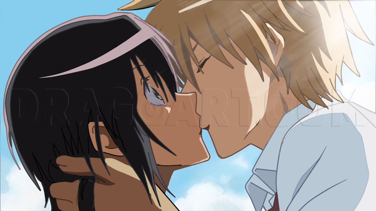 How To Draw Animated People Kissing Battlepriority6