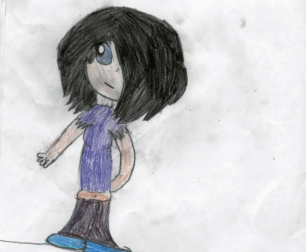 Chibi Emo Girl Drawing by gdog08 - DragoArt