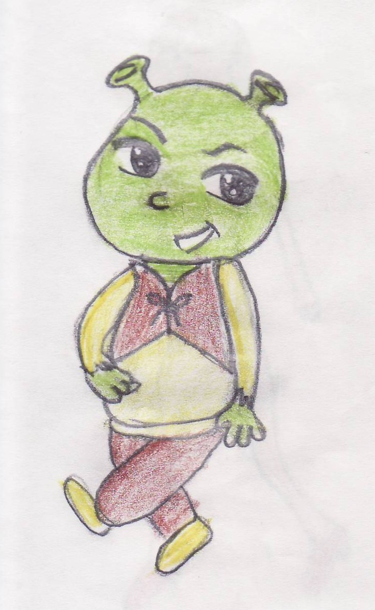 Chibi Shrek Drawing by LucyHaleCullen - DragoArt