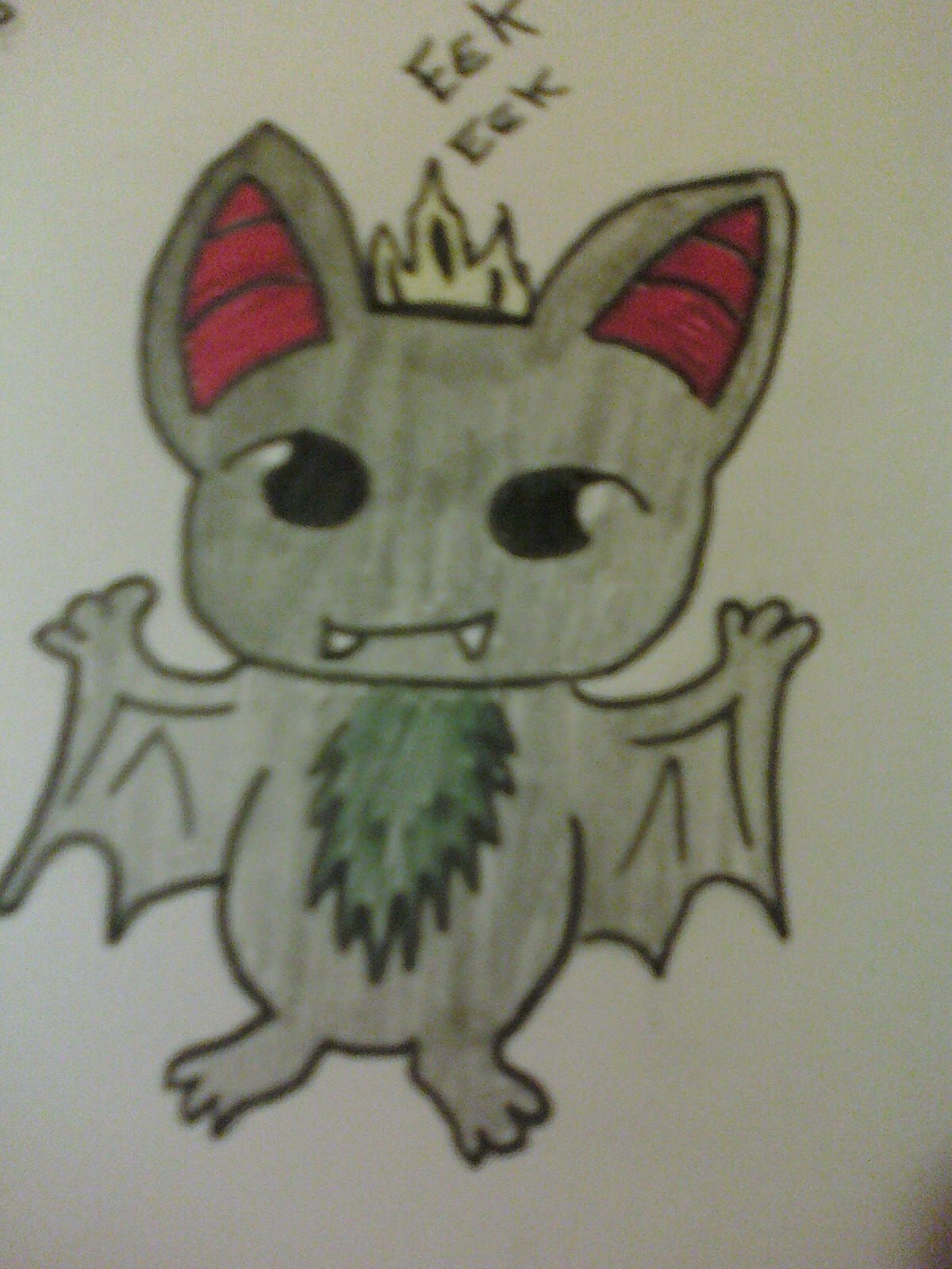 Chibi Bat Two Drawing by WarriorWolf - DragoArt
