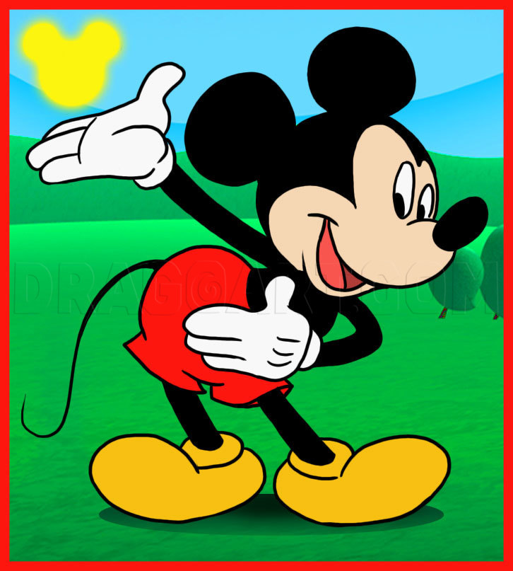 How To Draw Mickey Mouse Step By Step Drawing Guide By Dawn DragoArt