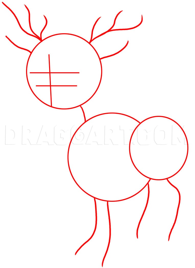 How To Draw Reindeer Step By Step Drawing Guide By Dawn DragoArt