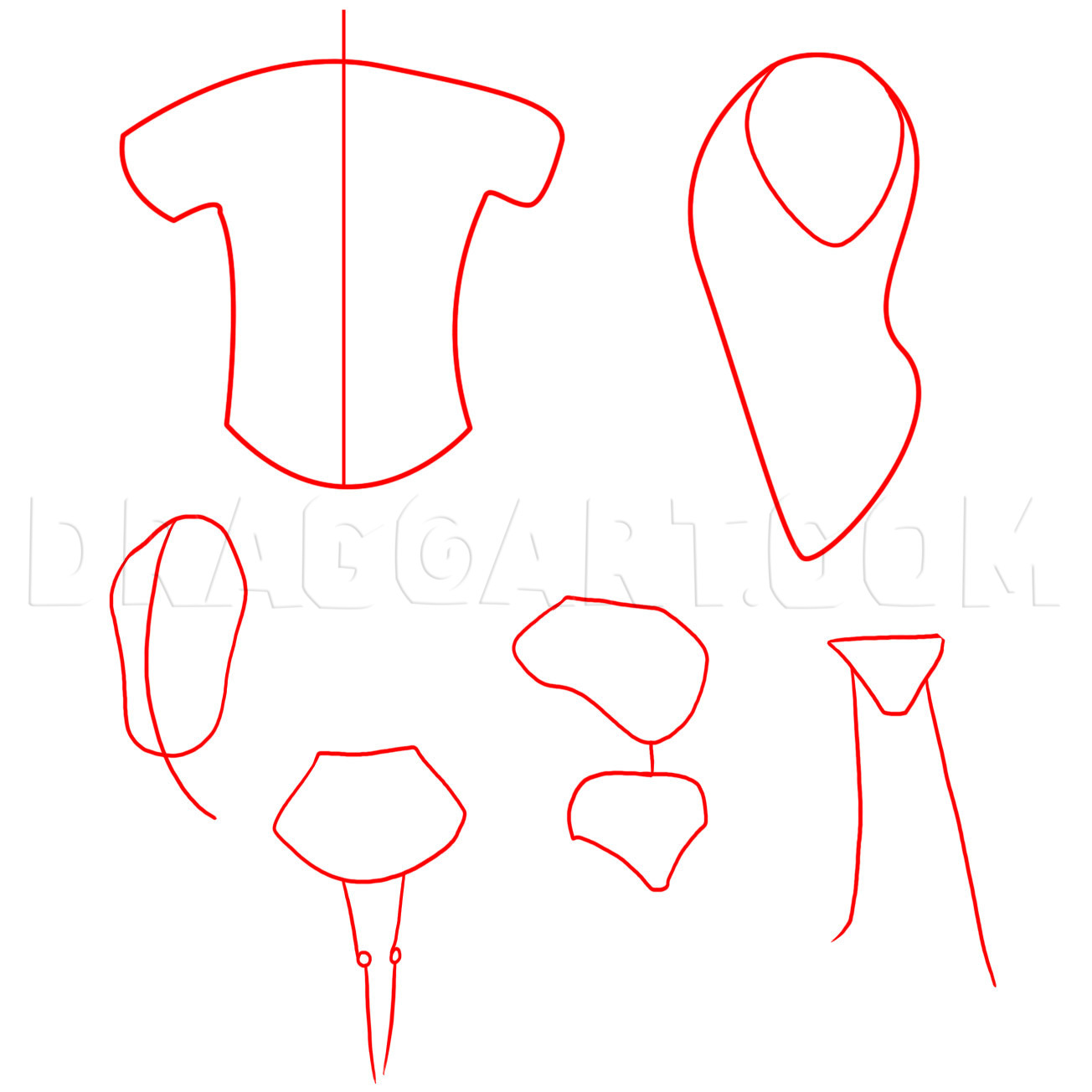 How To Draw Anime Clothes Step By Step Drawing Guide By Dawn DragoArt
