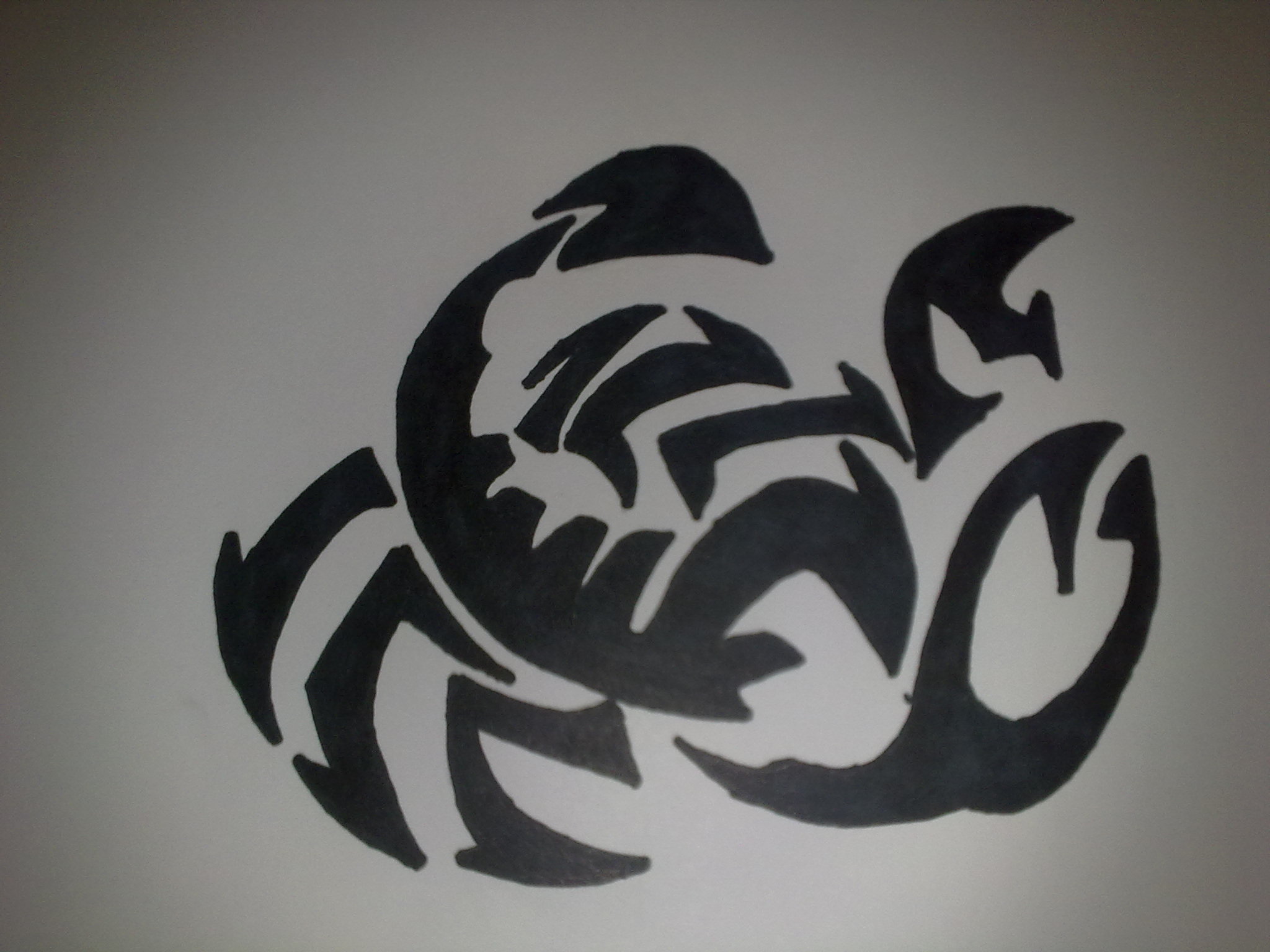 Tribal Scorpion Drawing by BlackSun - DragoArt