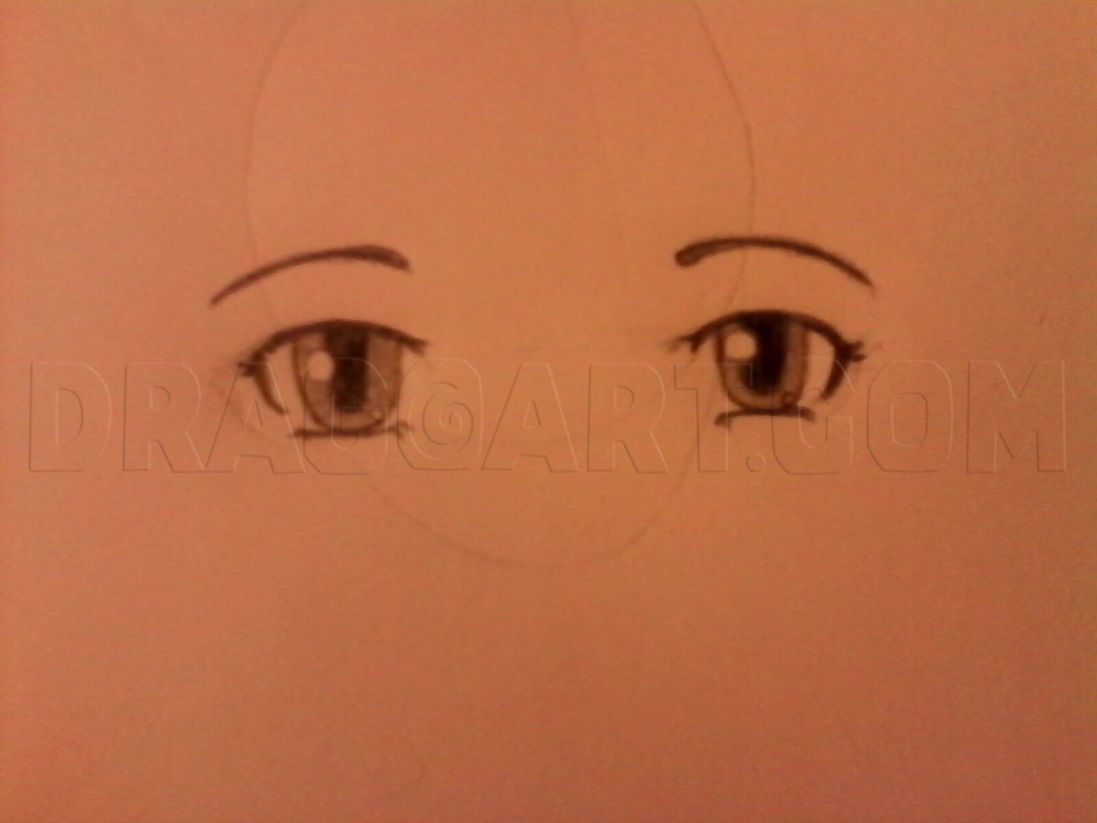 How To Draw Normal Anime Eyes Female Coloring Page Trace Drawing