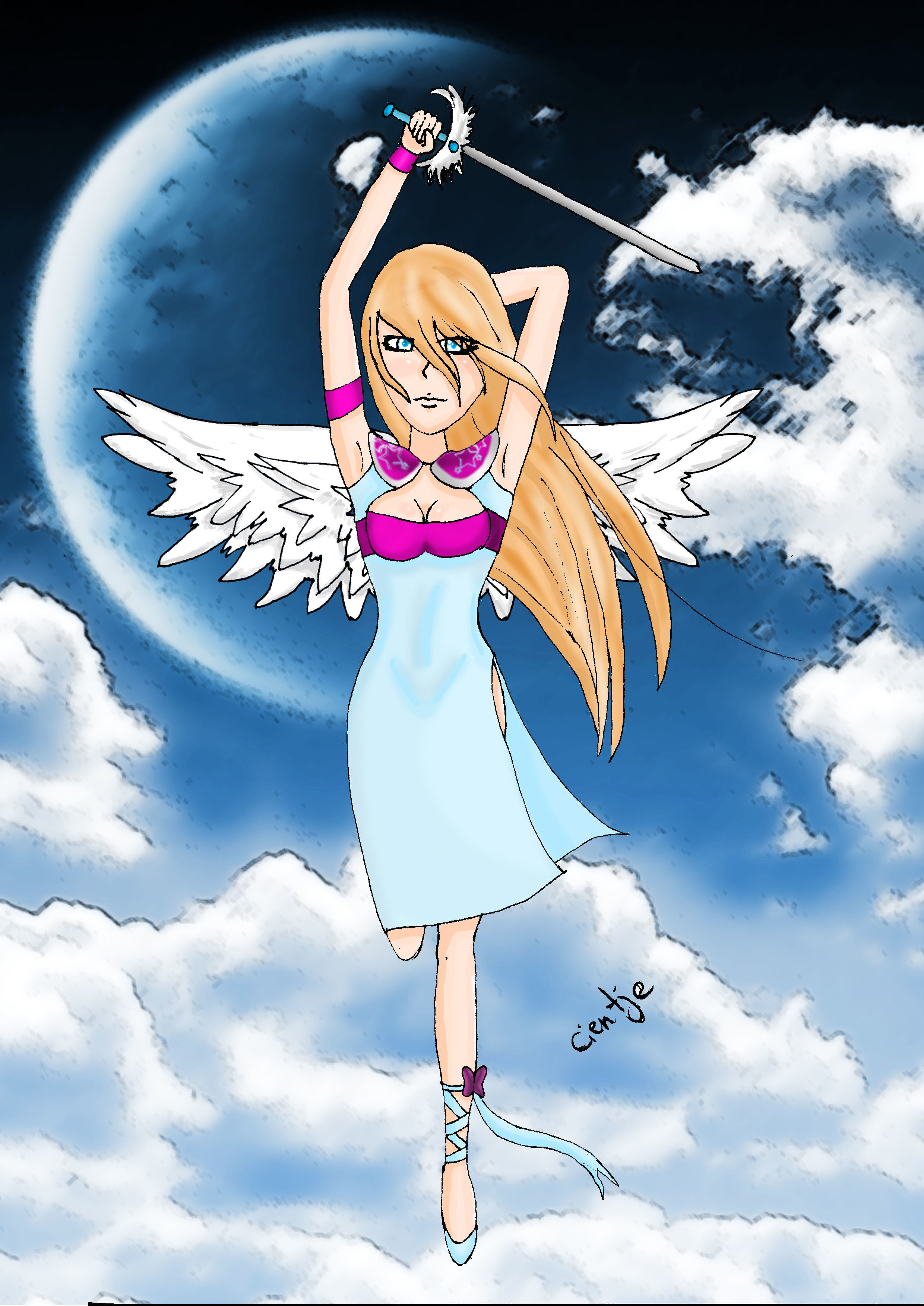 Angel Kini Drawing by Celientje - DragoArt
