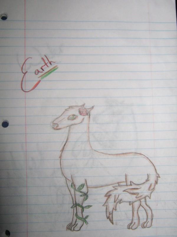 Earth Wolf Drawing by cheltsey85 - DragoArt