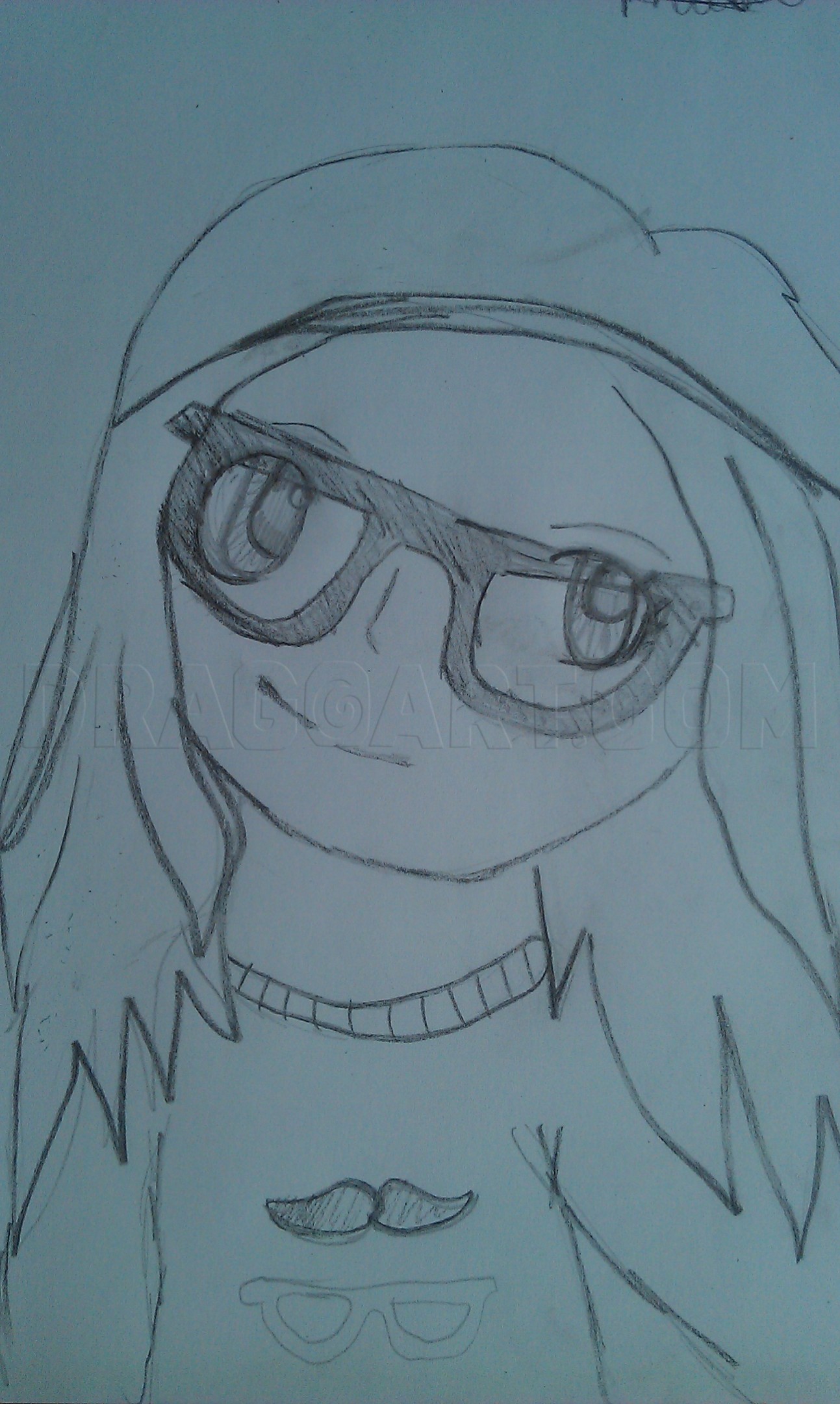 Draw Posing Geek Girl, Step by Step, Drawing Guide, by beckyxboos ...