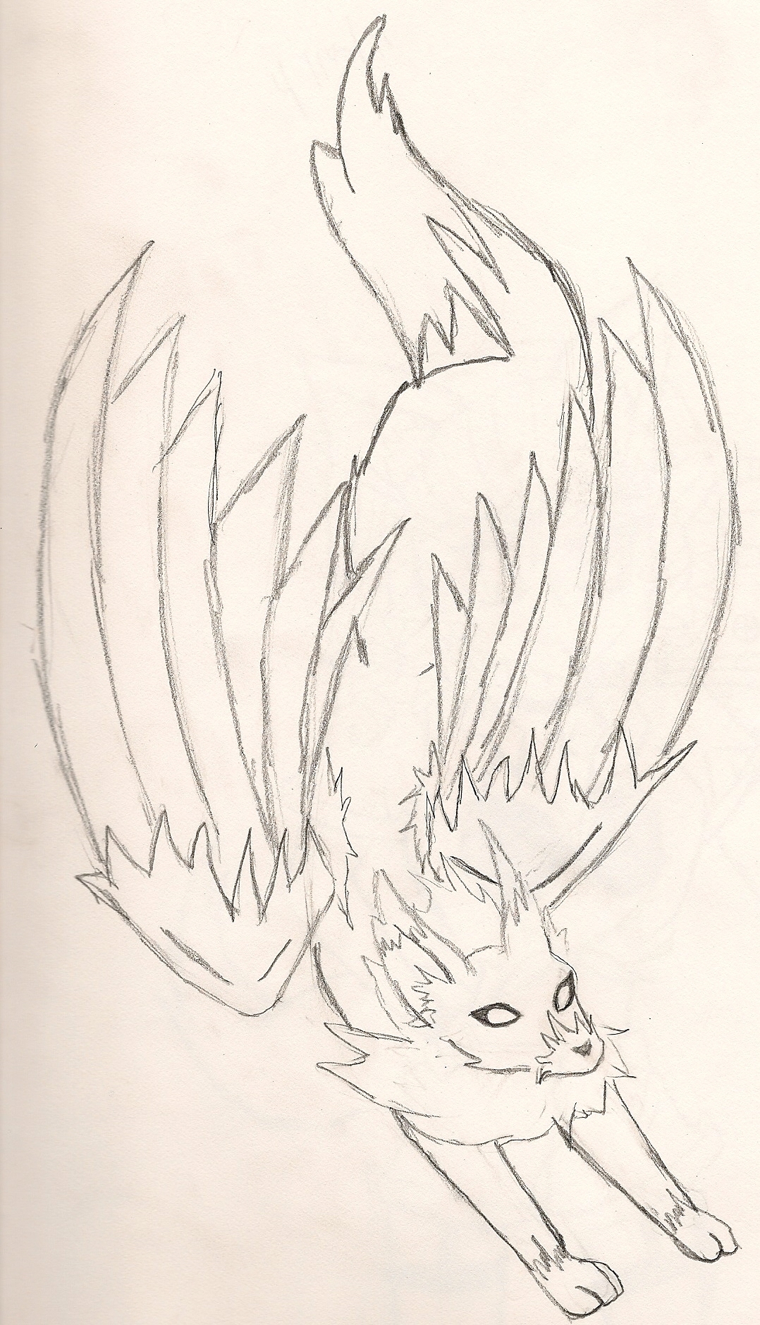 Winged Fox Drawing by momochan - DragoArt