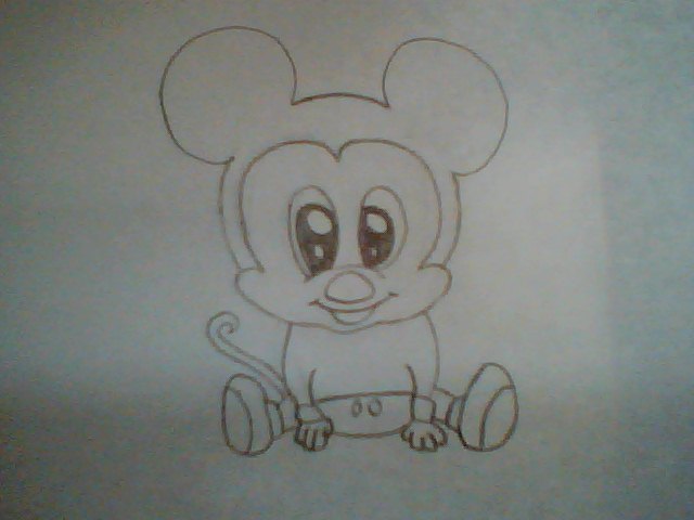 Chibi Mickey Drawing by kellytovar25 - DragoArt