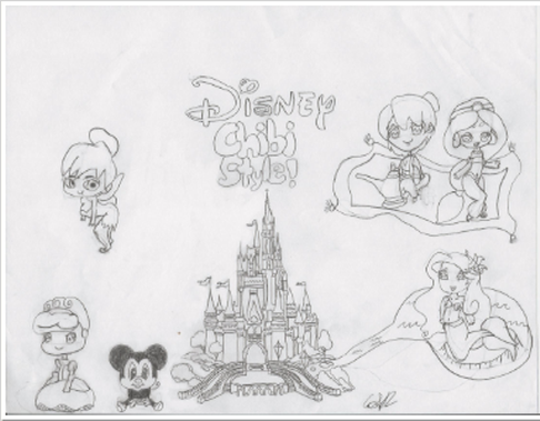 Disney Chibi Style Drawing by greenninja - DragoArt
