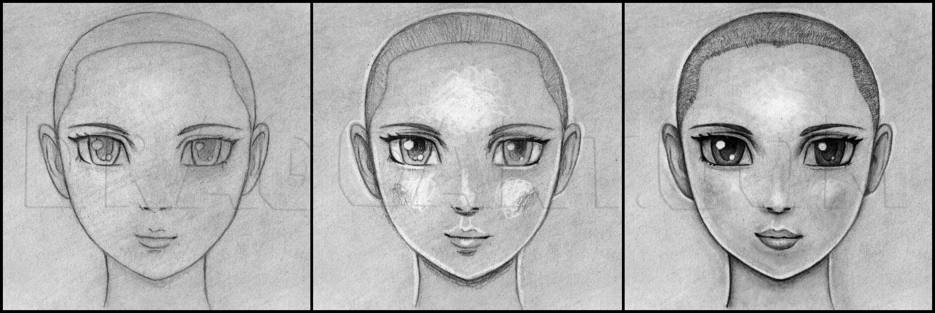 How To Draw Anime Faces In Pencil Step By Step Drawing Guide By