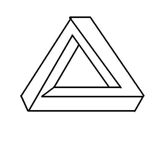 The Impossible Triangle Drawing by shriyans - DragoArt