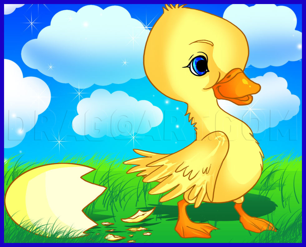 How To Draw A Duckling Step By Step Drawing Guide By Dawn DragoArt