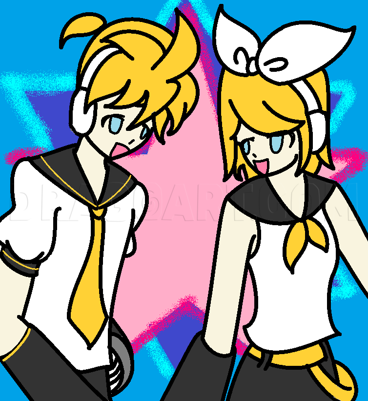 How To Draw Rin And Len, Step by Step, Drawing Guide, by jubbi76 - DragoArt