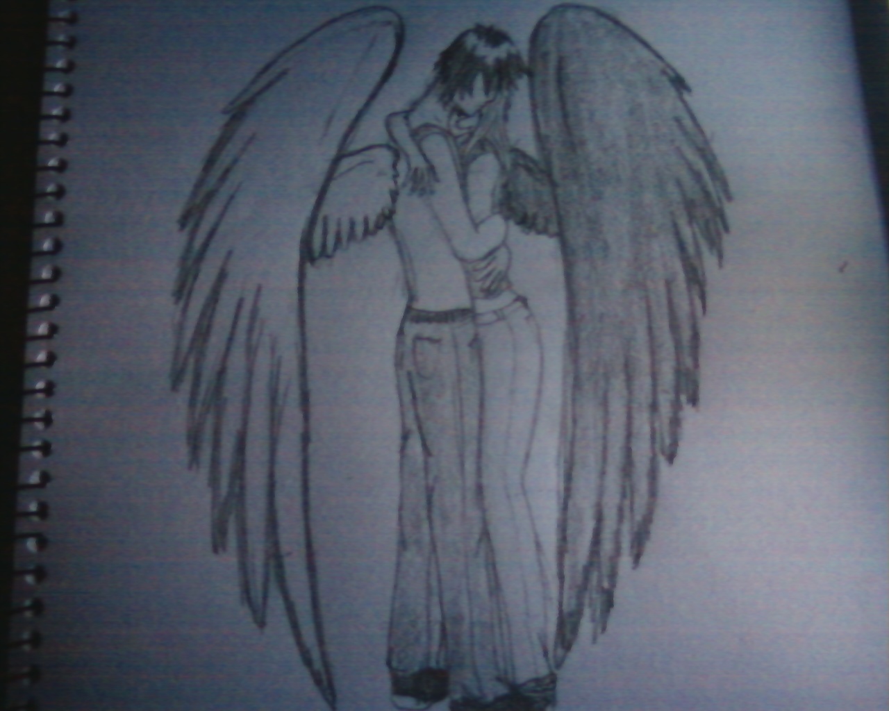 Vampire And Angel Drawing by Ziiteara - DragoArt